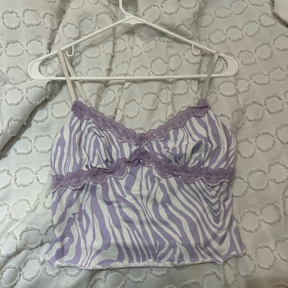Tops | Zebra Print Y2k Top | Poshmark